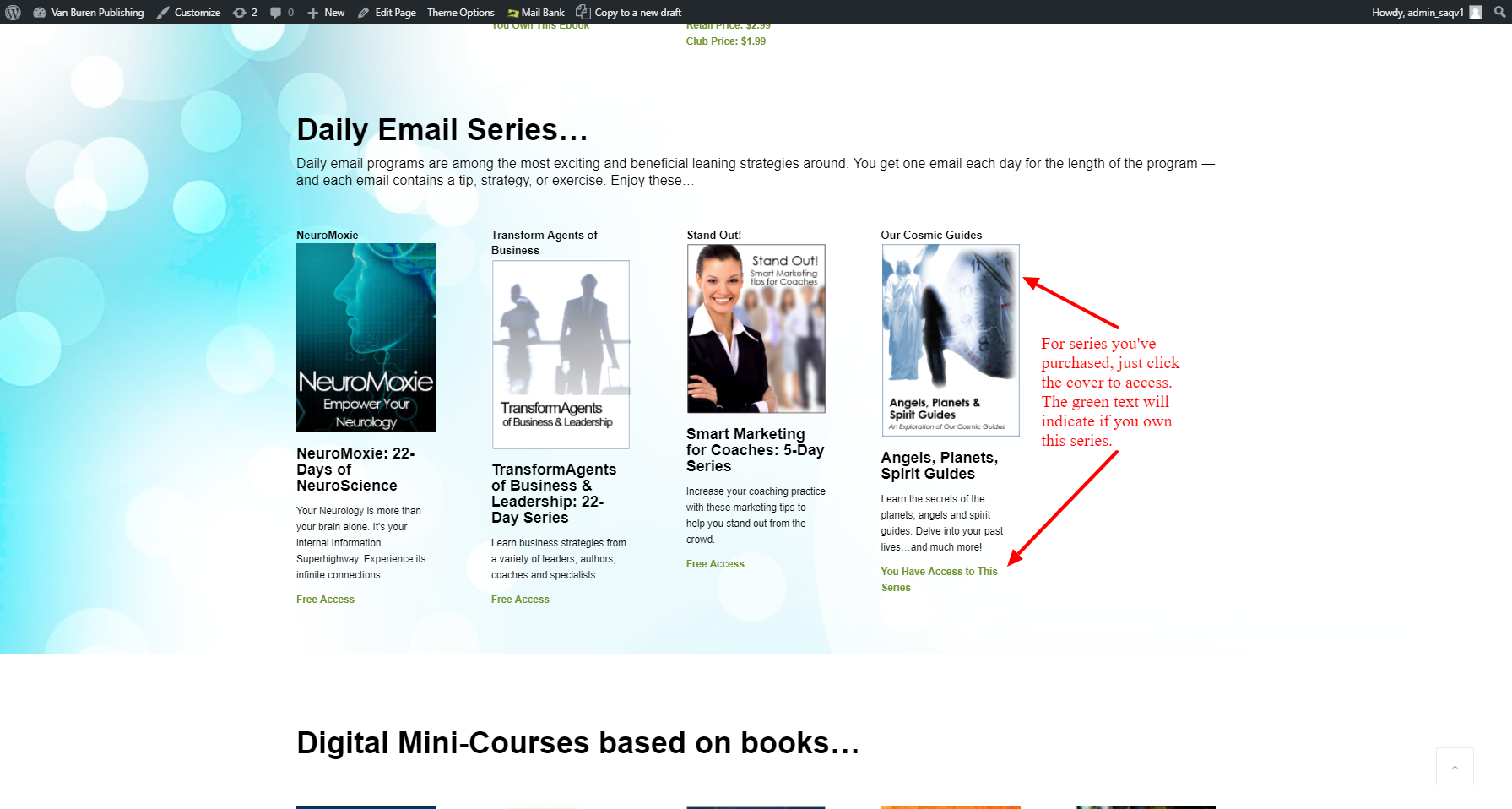 Accessing Your Bonus Content – Van Buren Publishing
